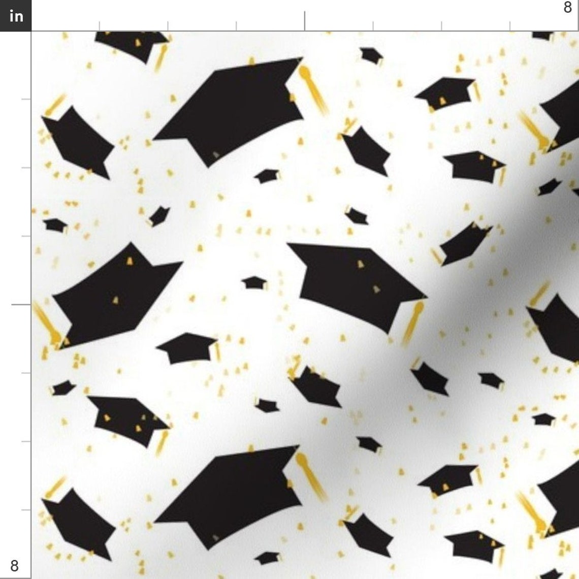 Graduation Fabric Graduation Celebration by Ravengill - Etsy