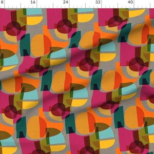 Mid Century Blocks Upholstery Fabric- Mod Kaleidoscope Medium by ...