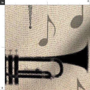 Mid Century Jazz Fabric Beboppers in the Village by - Etsy