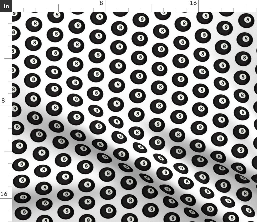 Eight Ball Fabric Eight Ball by Thin Line Textiles Eight Ball Pool ...