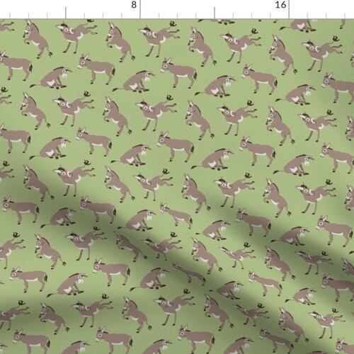 Donkey Fabric by the Yard / Farm Animal Fabric / Donkey Fabric - Etsy