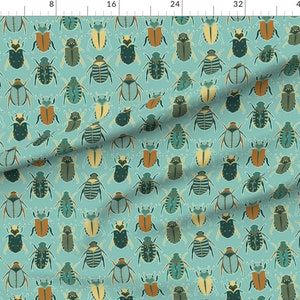 Entomology Fabric Scarab Beetles by Jannasalak Entomology Bugs Beetles ...
