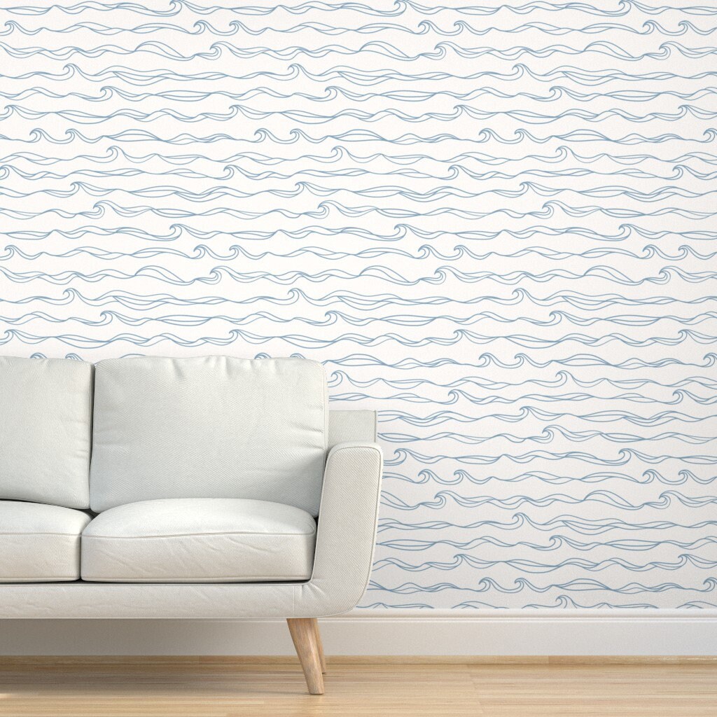 Flow Water Wallpaper Ocean Waves by Dottieandcaro Water - Etsy