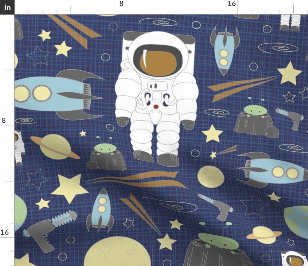 Cosmic Adventures Fabric Cosmic Voyage by Sarah Twist Cosmic Astronaut ...