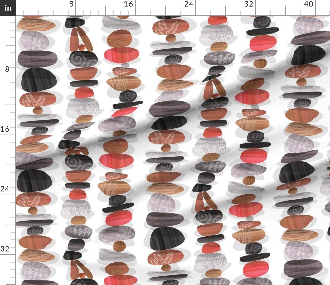 Rock Stacks Fabric Rock Stacks by Cjldesigns Geology Rocks - Etsy