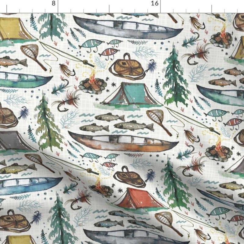 Lake Cotton Fabric - Etsy