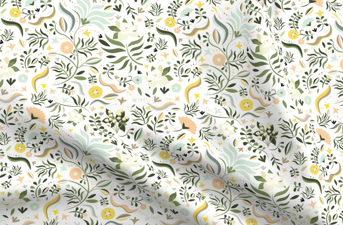 Spring Fabric Spring At The Farmhouse By Babybubbleco | Etsy