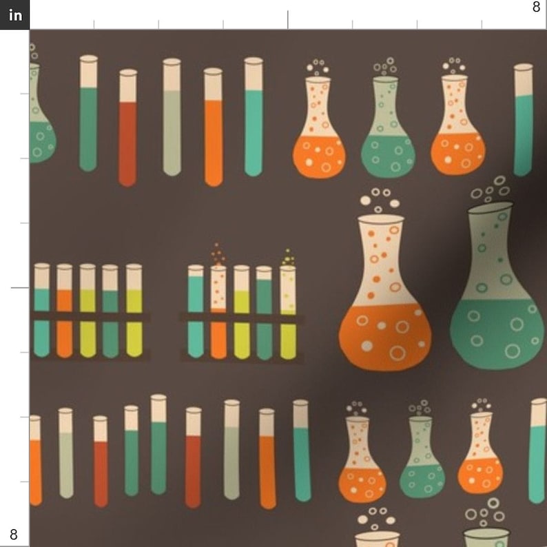 Science Lab Fabric Chemistry Lab Vials by Kociara Test - Etsy