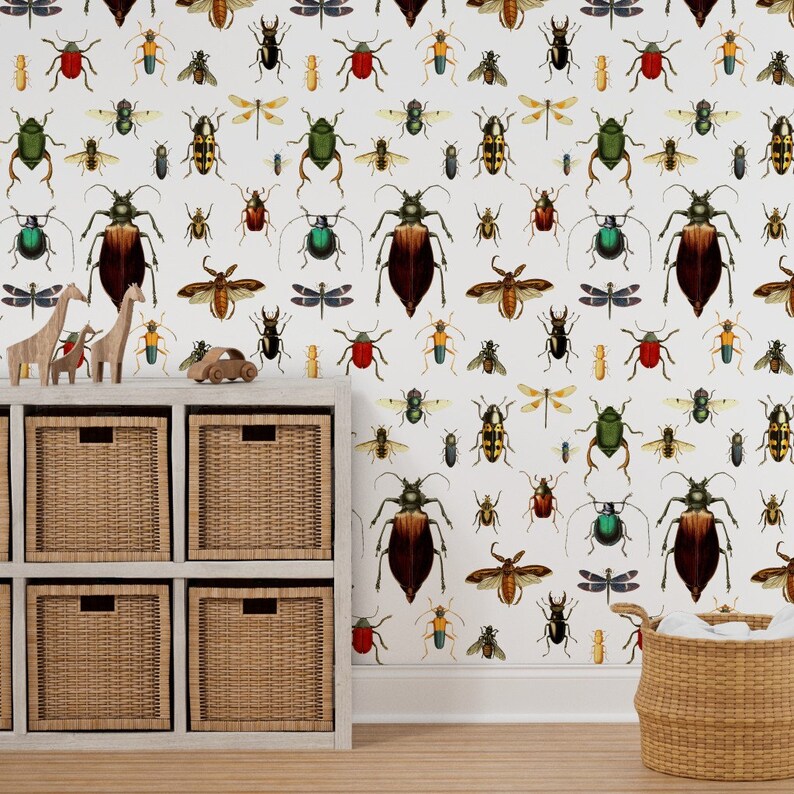 Bugs Wallpaper Bugs Collection by Shopcabin White Boys - Etsy