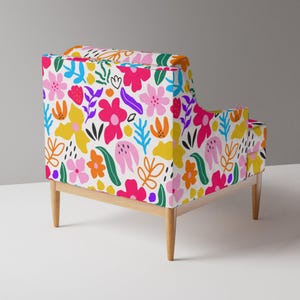 Happy Floral Upholstery Fabric- Bright Floral Garden by Priraj_designs ...