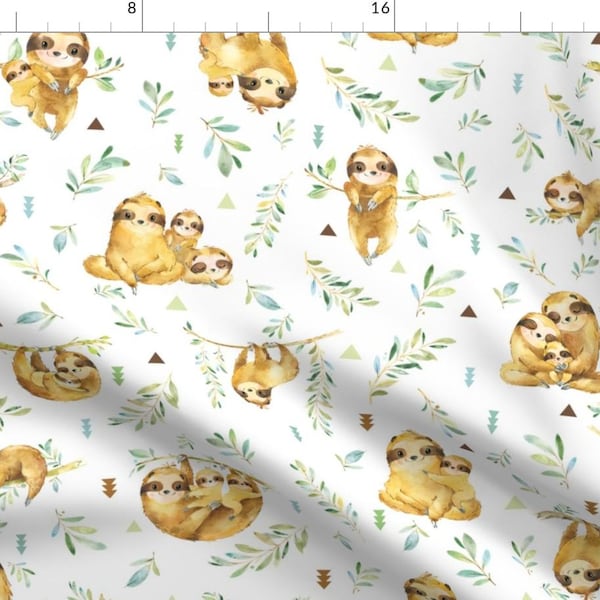 Sloth Fabric - Etsy