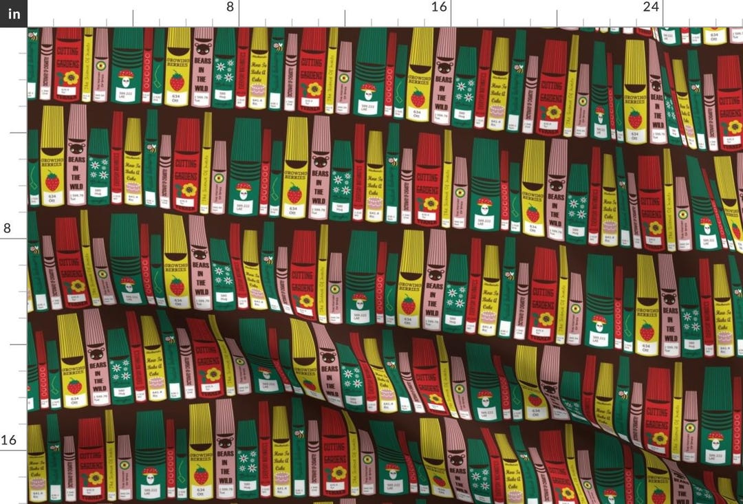 Library Fabric - Dewey Decimal System by Heidikenney - Library ...