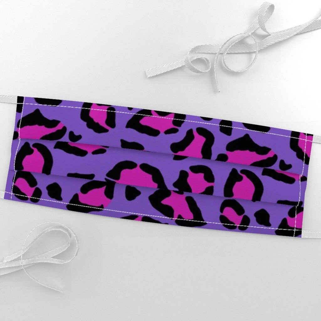 Purple and Hot Pink Leopard Print Fabric Leopard Print Hot - Etsy