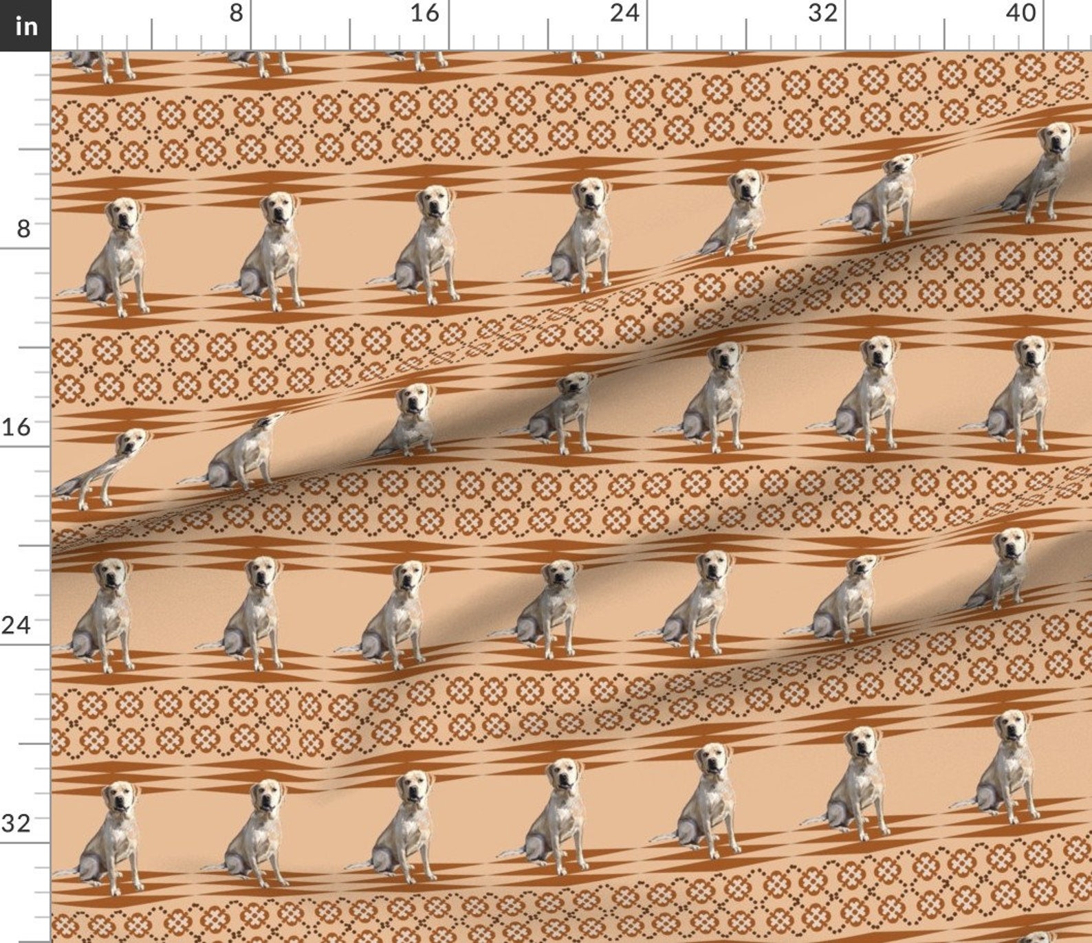 Yellow Lab Pup Fabric Yellow Lab by Dogdaze Yellow Lab - Etsy