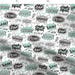 Comic Book Fabric - Pow Superhero Comic Pop Art Speech Bubbles Words ...