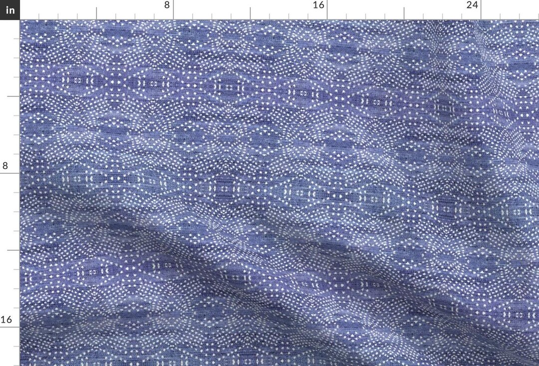 Boho Textured Design Fabric - Denim Light Boho by Holli Zollinger ...