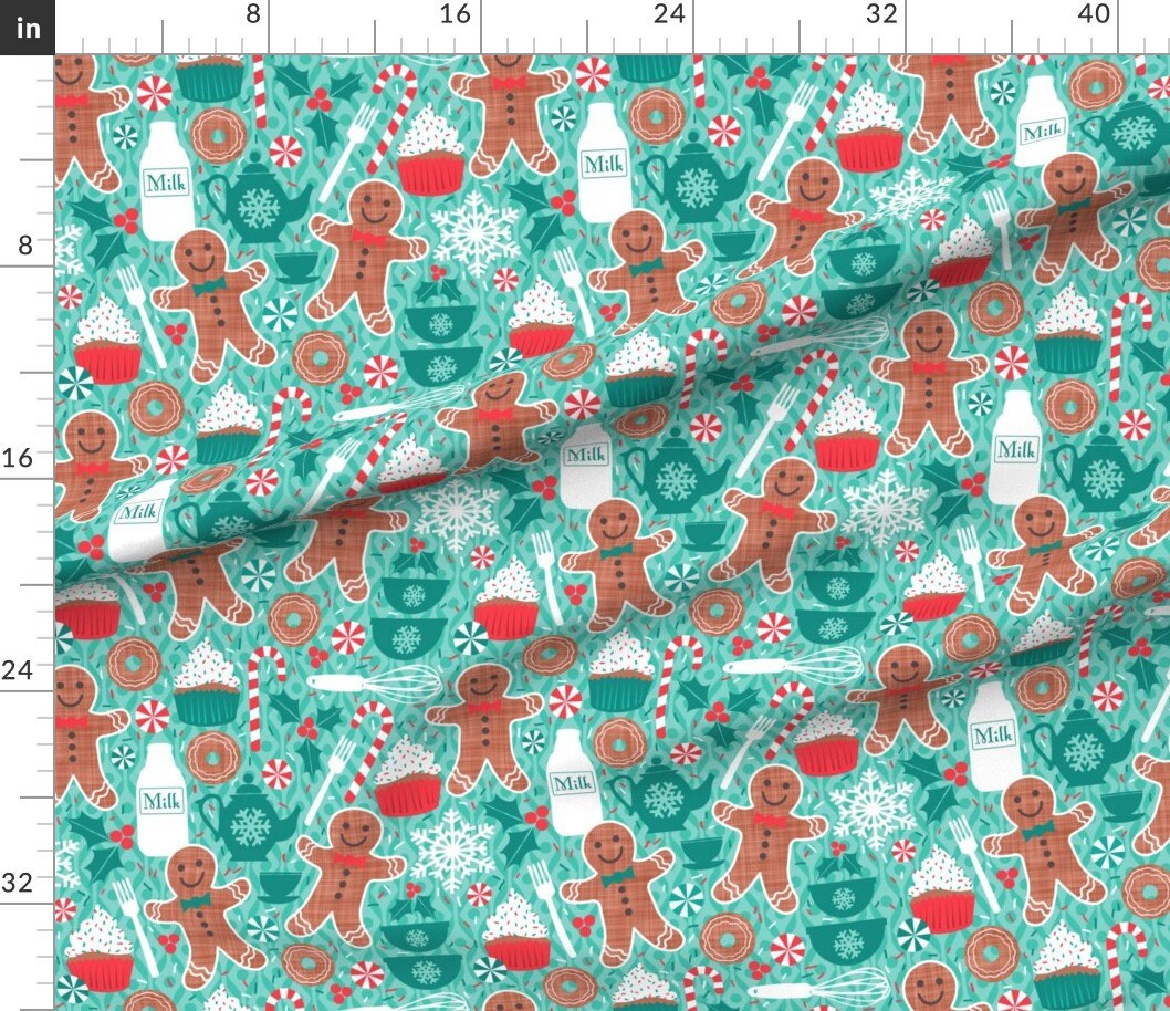Cookie Fabric Gingerbread Christmas Treats by Run Quiltgirl - Etsy