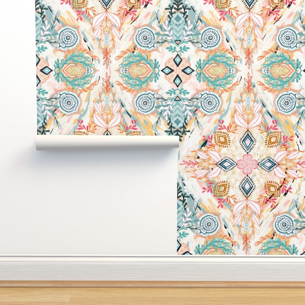 Tile Wallpaper Wonderland in Spring Small Print by Micklyn - Etsy