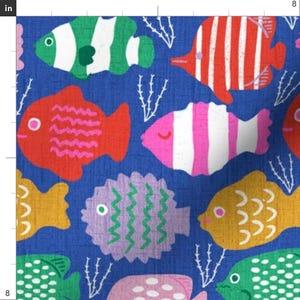 Tropical Fish Apparel Fabric - Bright Colorful Fish by Ange_louise ...