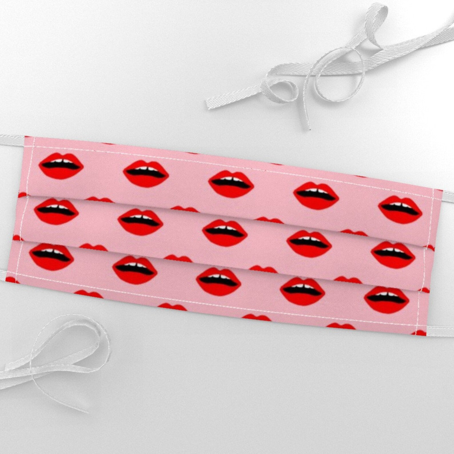 Lips Fabric Lips Red Lipstick Girls Beauty Makeup Cute by | Etsy