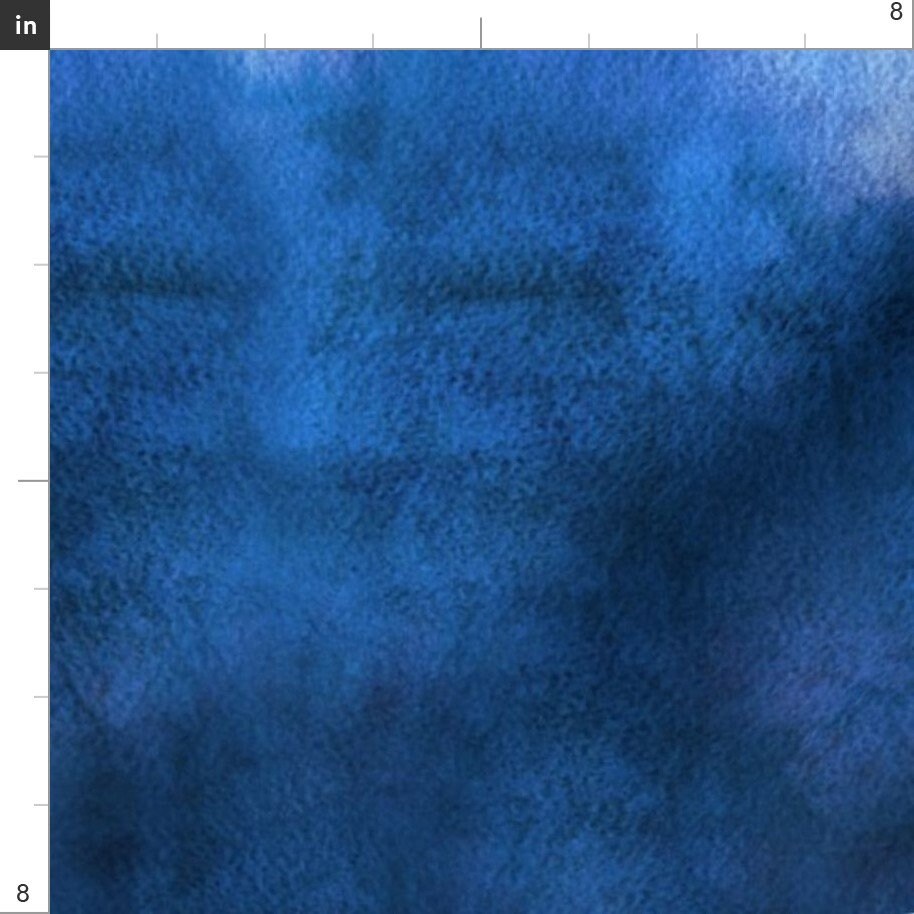 Blue Watercolor Fabric Deep Blue Purple Ink Ripple Stripes | Etsy