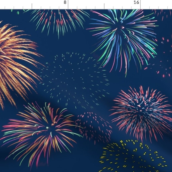 Fireworks Fabric - Etsy
