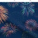 Summer Fireworks Fabric Fireworks in the Evening by Weavingmajor Summer ...