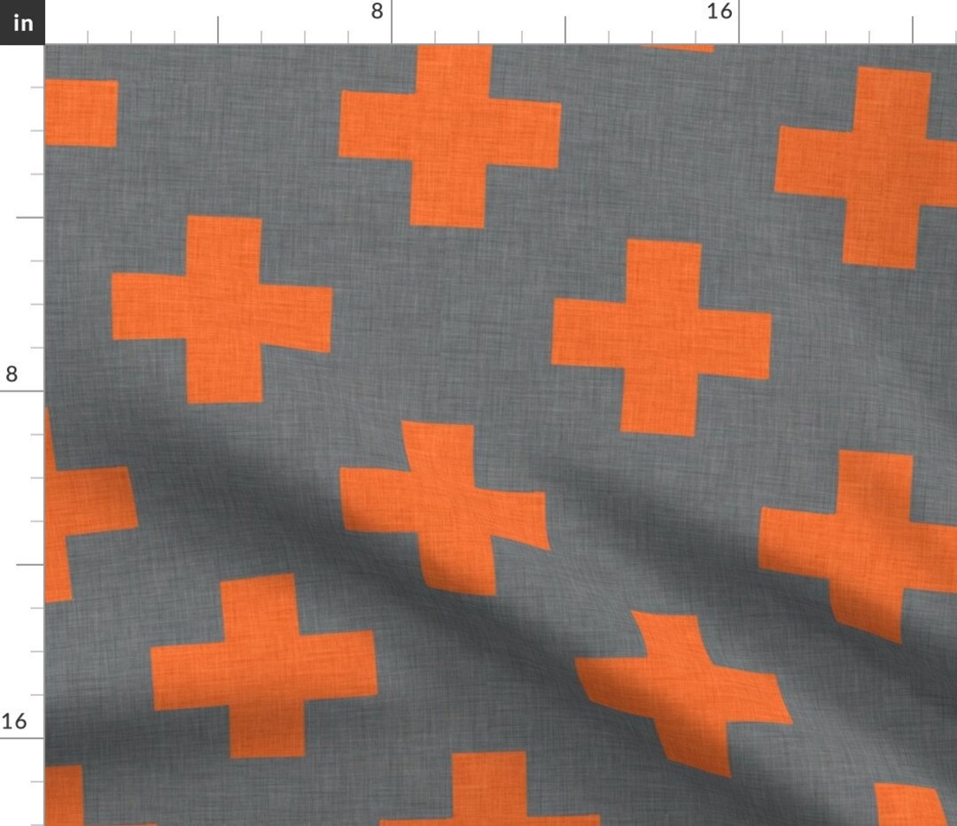 Plus Fabric Plus One Oranges Large by Holli Zollinger - Etsy