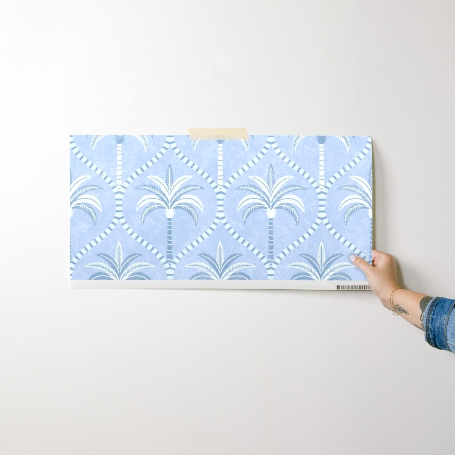 Classic Preppy Removable Peel and Stick Wallpaper - Pale Periwinkle ...