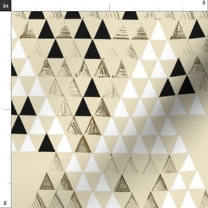 Geometric Triangles Fabric Triangle Standard by Pattern - Etsy