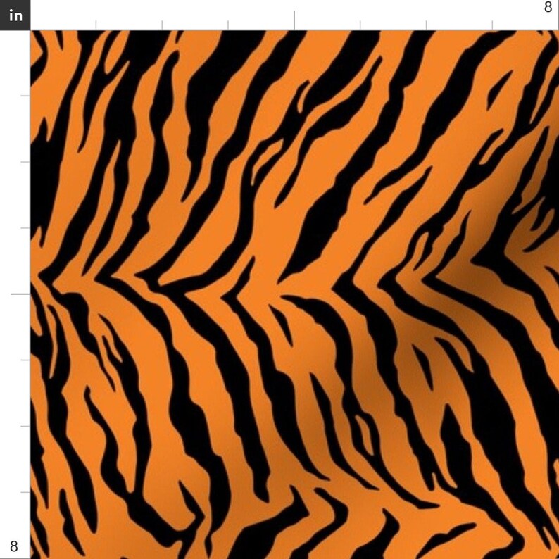 Tiger Stripe Fabric Tiger Halloween Costume Pattern by - Etsy