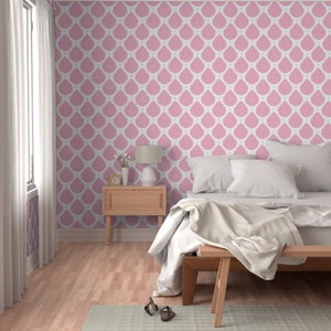 Preppy Wallpaper Paisley Pink by Danika_herrick Traditional Paisley ...