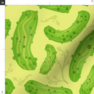 Pickles Fabric Picklepants by Sparkyfirepants Food Cucumber Summer Dill ...