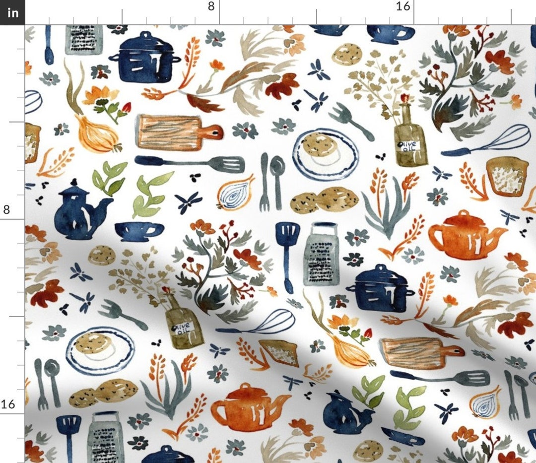 Country Kitchen Fabric Countryside Treasures by Daria Nokso Country ...