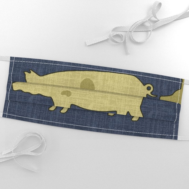 Pigs Fabric When Pigs Fly Denim Like by Littlerhodydesign - Etsy