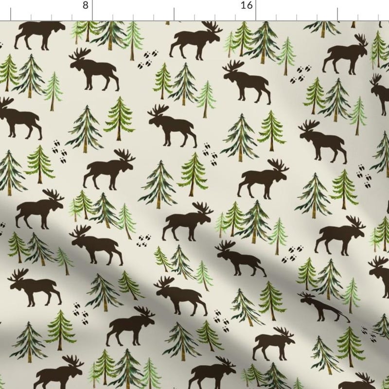Moose Fabric - Etsy