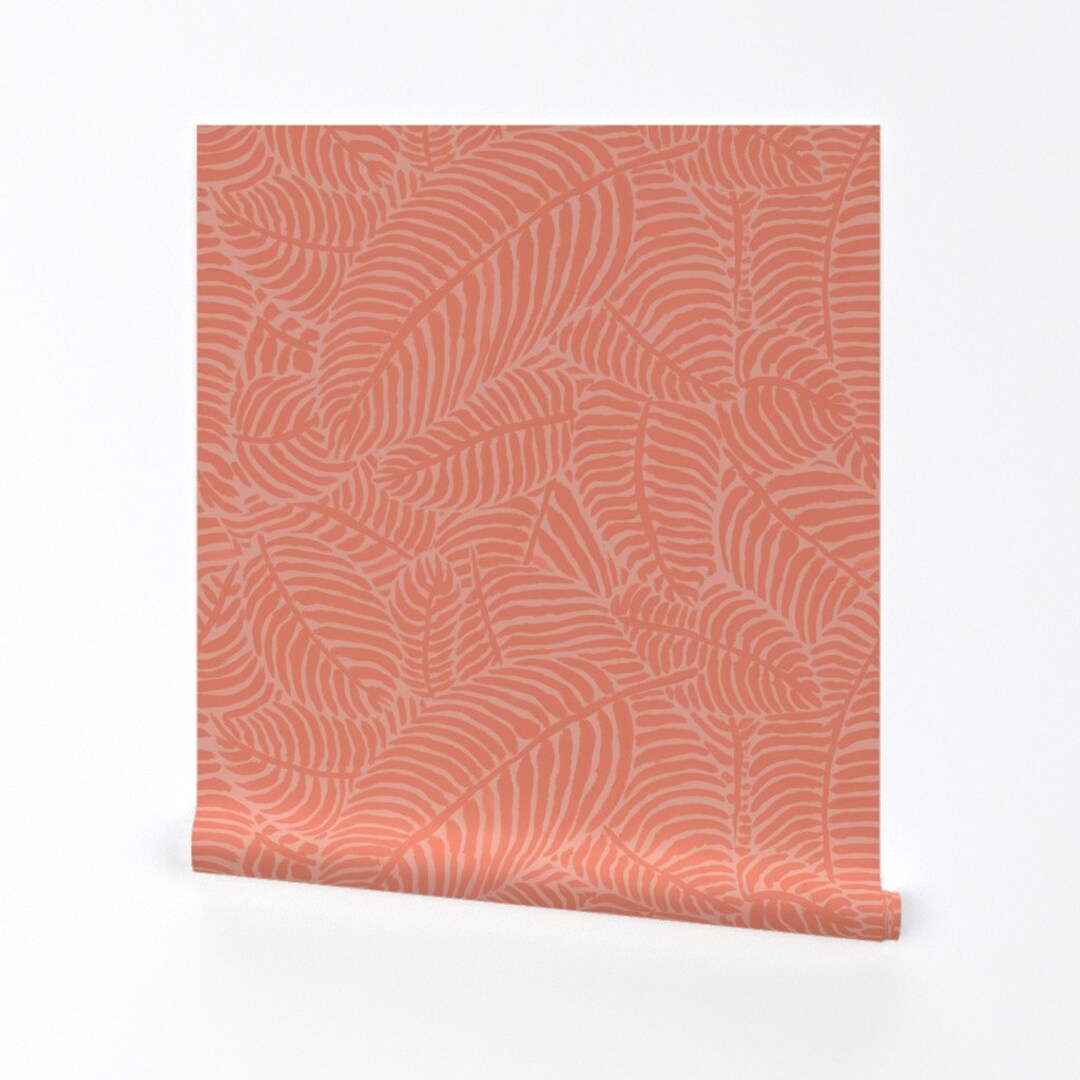 Peach Frond Wallpaper Coral Palms by Theprimefloridian Tree Citron ...
