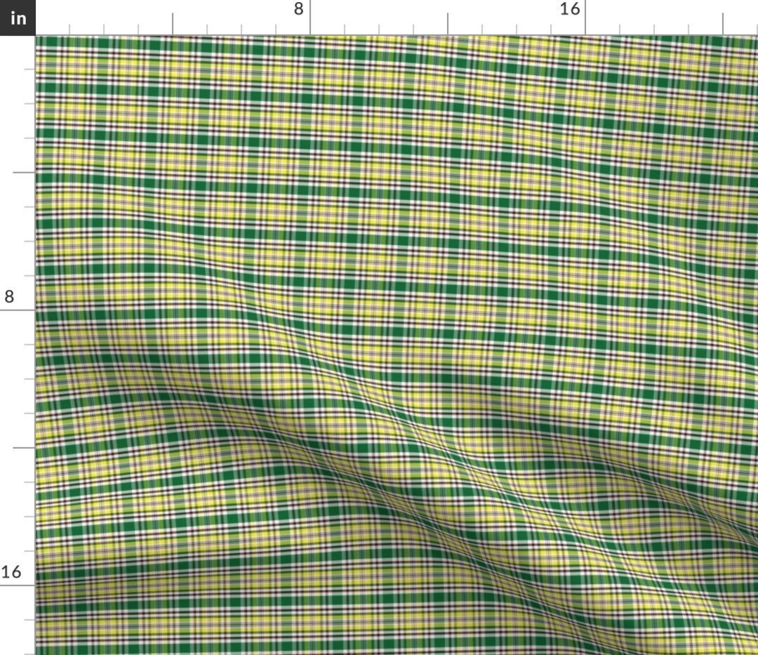 Masters Green Plaid Geometric Fabric Masters Plaid Green by ...
