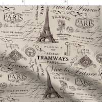 Paris Fabric - Etsy