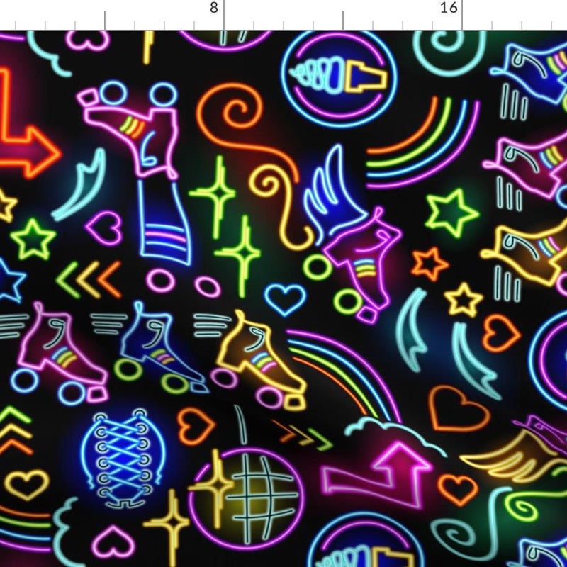 Neon Fabric - Etsy