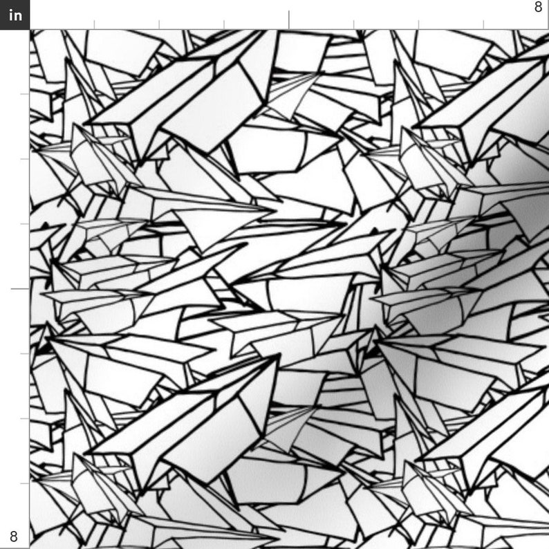 Paper Planes Fabric Paper Planes mono Mash by | Etsy