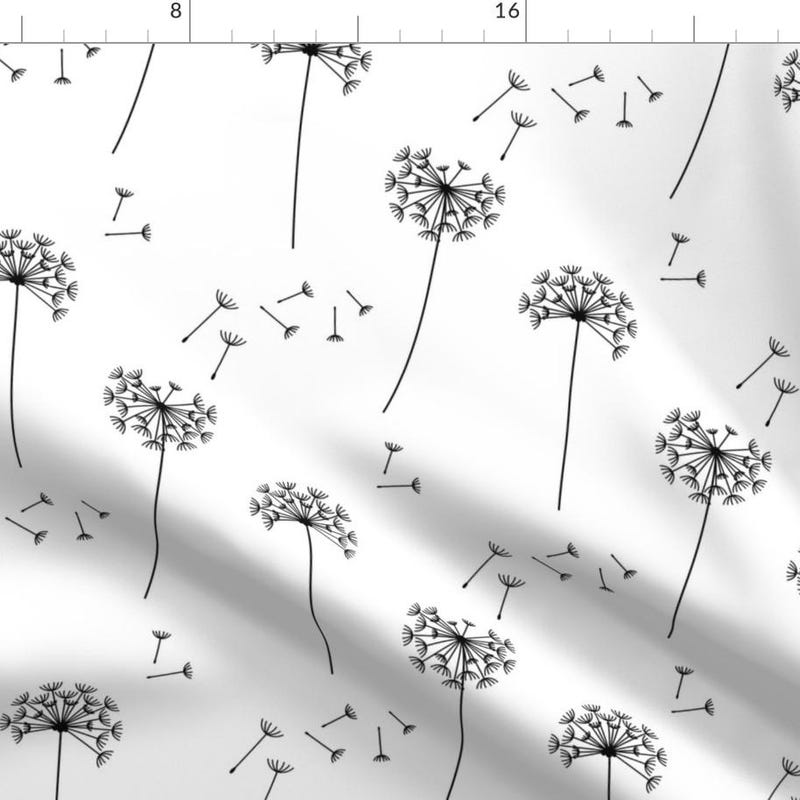 Dandelion Fabric - Etsy