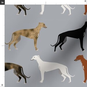 Greyhound Dog Fabric Greyhounds Fabric Larger Version by Petfriendly ...