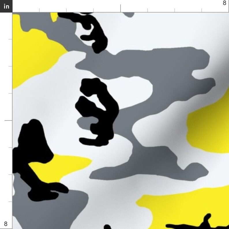 Yellow Camouflage Fabric Woodland Yellow Camo by Ricraynor - Etsy