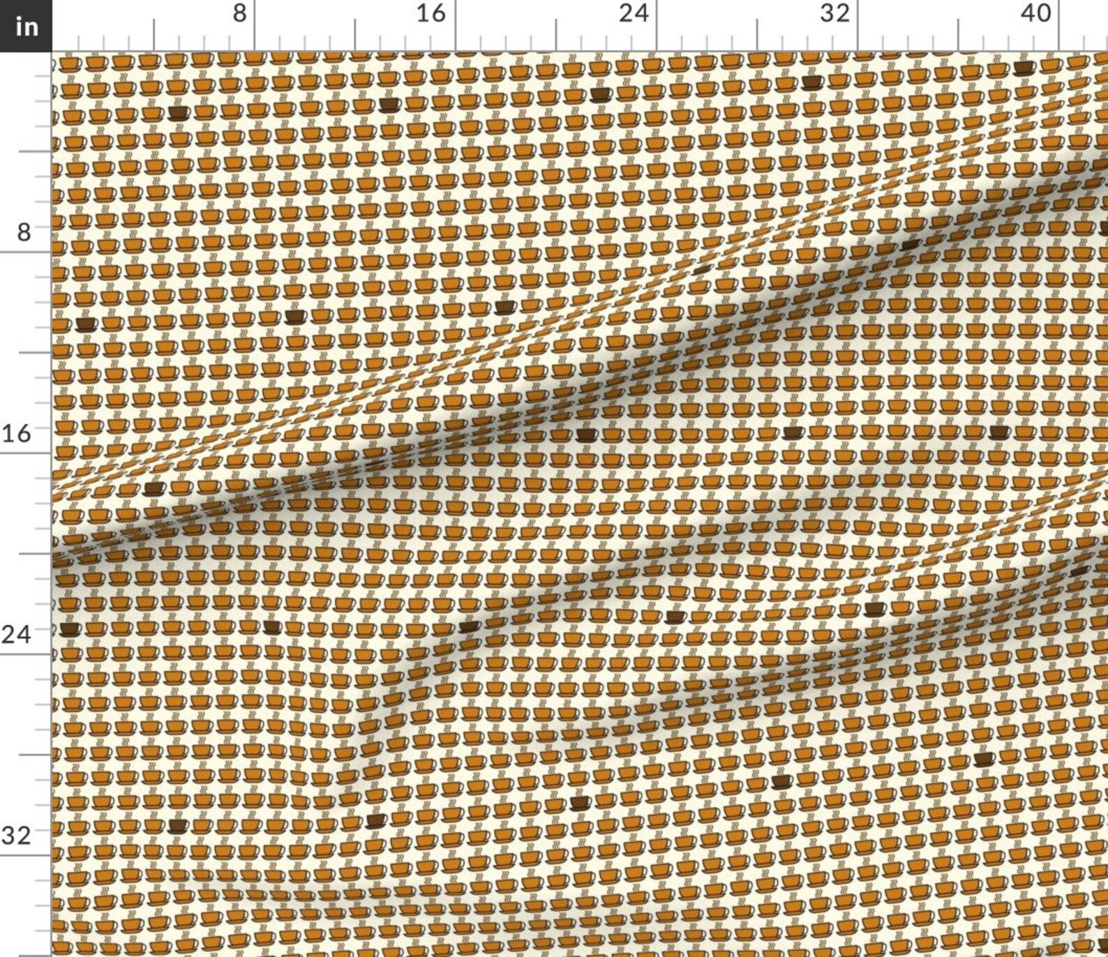 Coffee Cup Fabric Coffee Cup by Studiofibonacci Coffee - Etsy