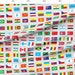 Flags Fabric Modern Flags of the World by Aftermyart Modern World Flags ...