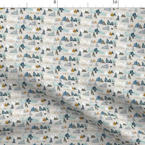 Adventure Awaits Fabric Adventure Awaits earth Micro by - Etsy