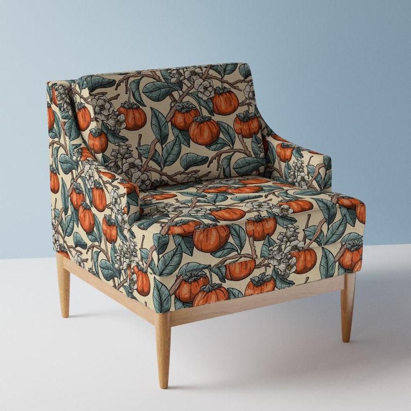 Persimmon Fabric - Etsy