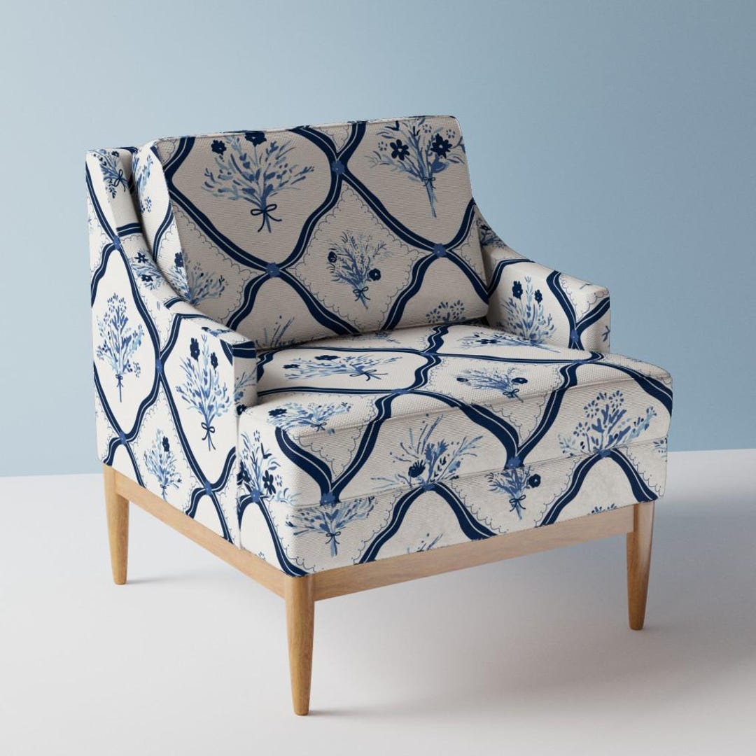 Cottagecore Upholstery Fabric- Summer Bouquets by Five_patch_design ...