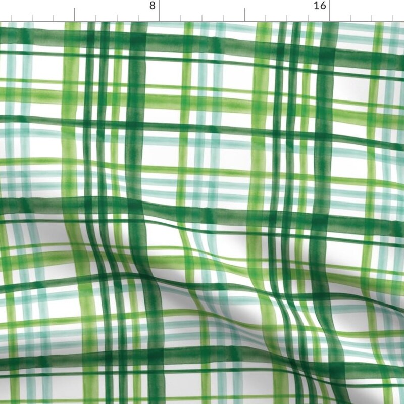 Stretch Plaid Fabric - Etsy